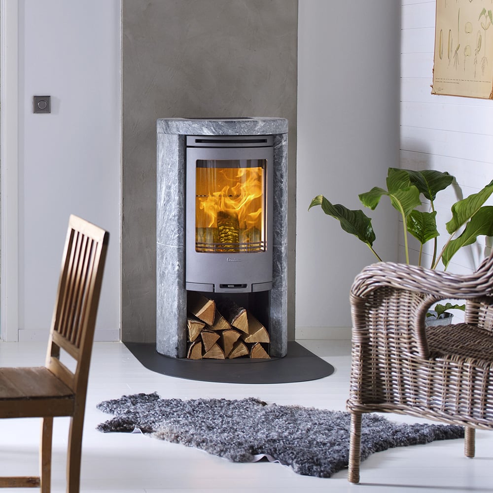 Contura 520T Style Brændeovn Fedtsten H: 1100 x B: 566 x D: 475 | Køb ...
