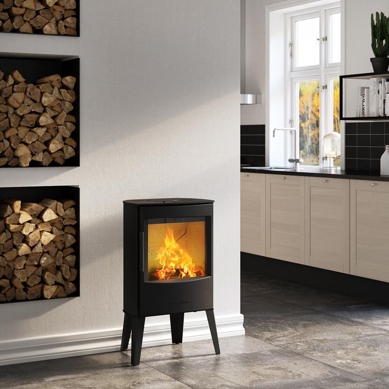 WIKING Mini 2 Sort Brændeovn | Køb hos Pejsen