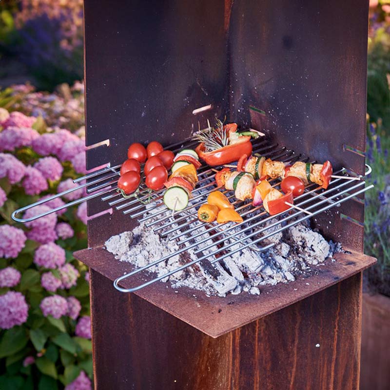 RAIS Angle Grill Corten Stål | Køb hos Pejsen