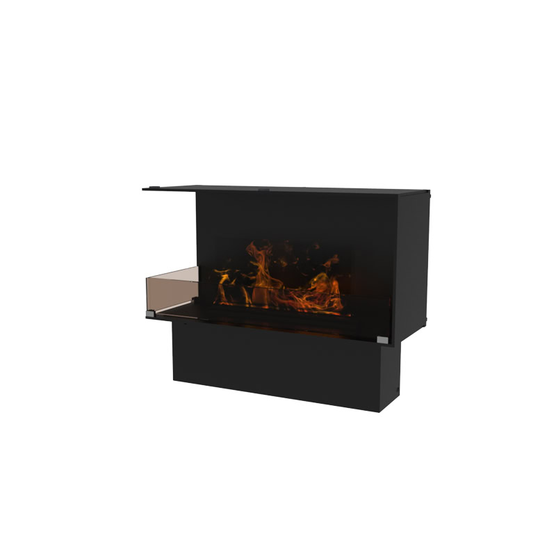 Decoflame Montreal front/venstre Hybridpejs - Hybrid Mist | Køb hos Pejsen